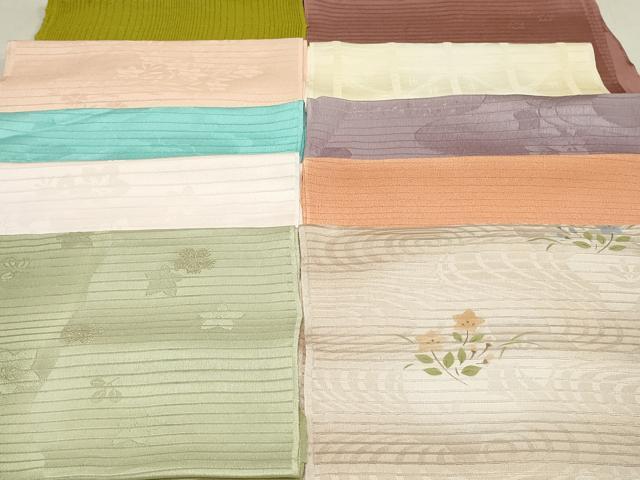 平和屋着物＊夏物 和装小物 帯揚げ10枚 全て正絹 逸品 DAAT0892by