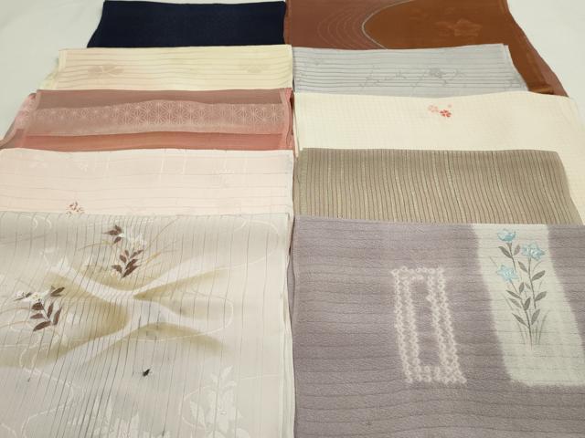 平和屋着物＊夏物　和装小物　帯揚げ10枚　全て正絹　逸品　DAAP5389by