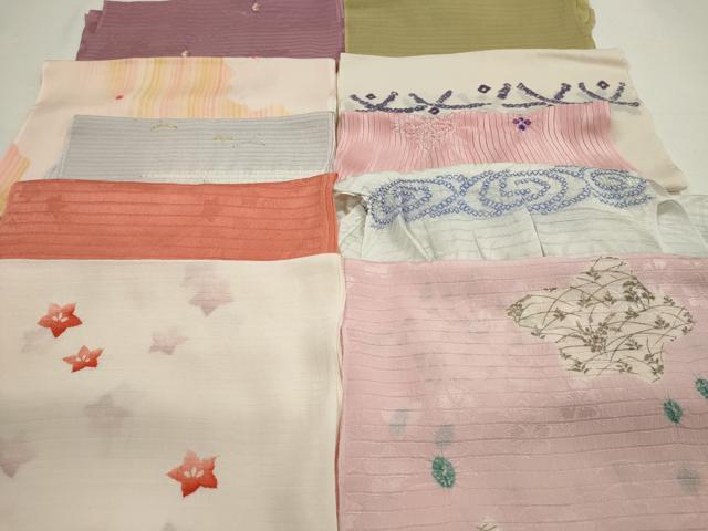 平和屋着物＊夏物　和装小物　帯揚げ10枚　全て正絹　未使用品あり　逸品　DAAP5392by