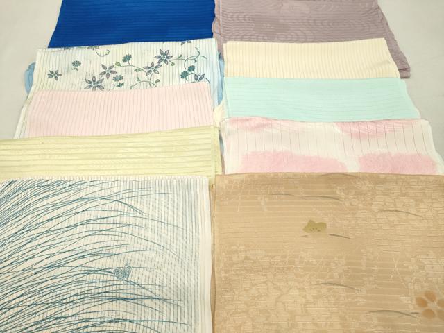 平和屋着物＊夏物　和装小物　帯揚げ10枚　全て正絹　逸品　DAAP5406by