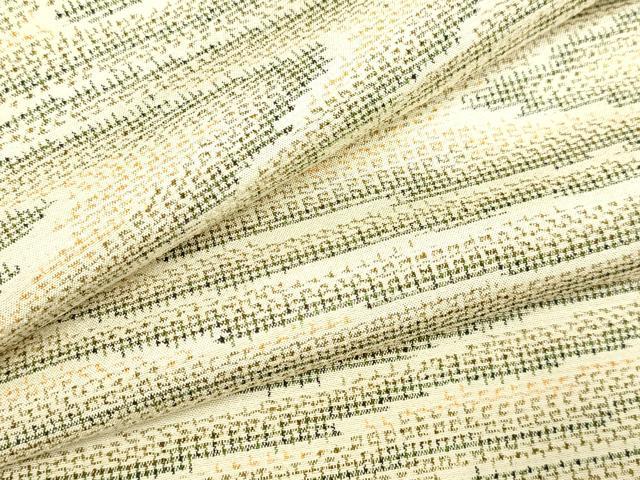 平和屋着物▽上質な紬　単衣　流水文　正絹　逸品　DAAP7376du