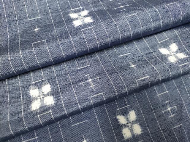 平和屋着物▽上質な紬　単衣　舞花文　正絹　逸品　DAAP7405du