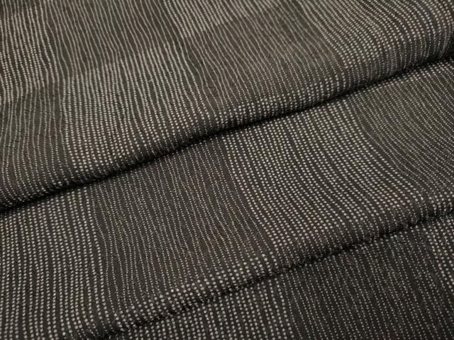 平和屋着物▽上質な小紋　単衣　市松文様　正絹　逸品　DAAP7406du