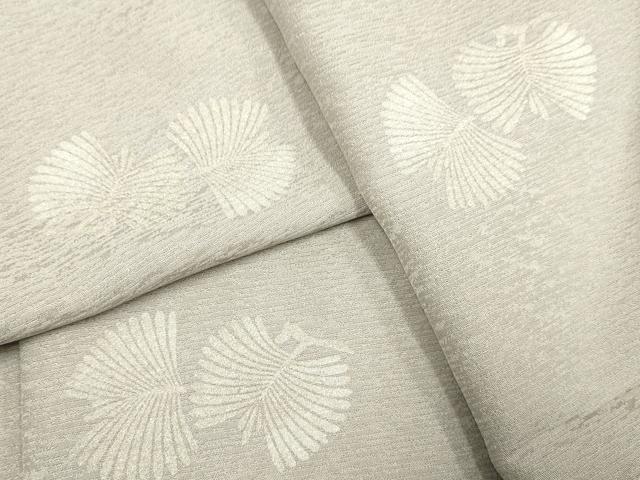 平和屋着物▽上質な小紋　単衣　松葉文　銀彩　正絹　逸品　DAAP7421du