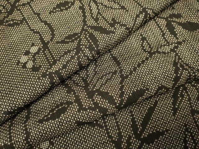 平和屋着物▽本場大島紬　単衣　7マルキ　南天文　正絹　逸品　DAAP7459du