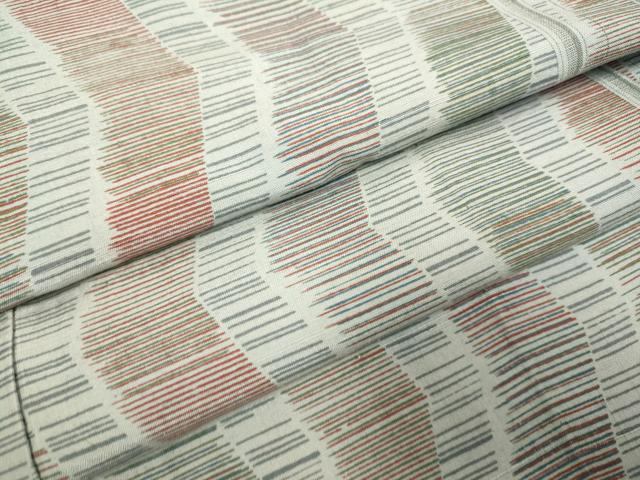 平和屋着物▽上質な紬　単衣　変わり間道　正絹　逸品　DAAP7491du