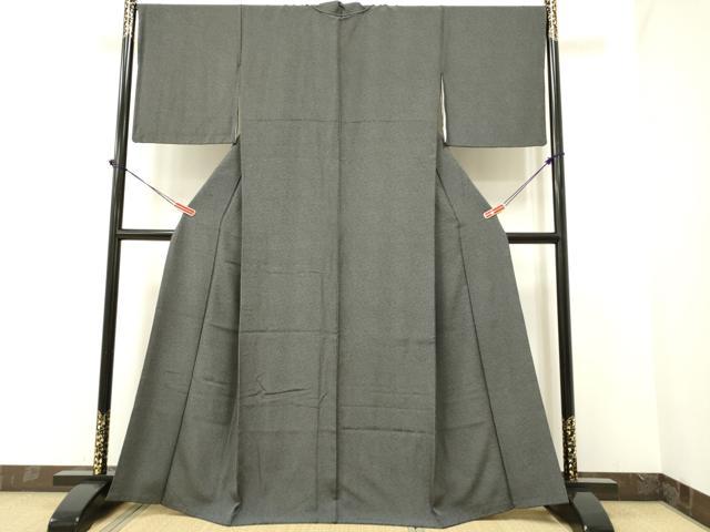 平和屋本店□極上 江戸小紋 極小鮫小紋柄 黒地 逸品 未使用 CZAA2507s5