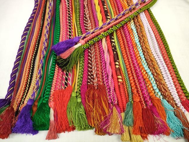 平和屋着物●和装小物　帯締め20本　振袖用　丸組　金糸　逸品　DAAQ1242zzz