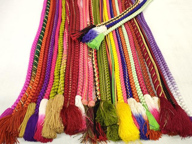 平和屋着物●和装小物　帯締め20本　振袖用　丸組　金糸　逸品　DAAQ1243zzz