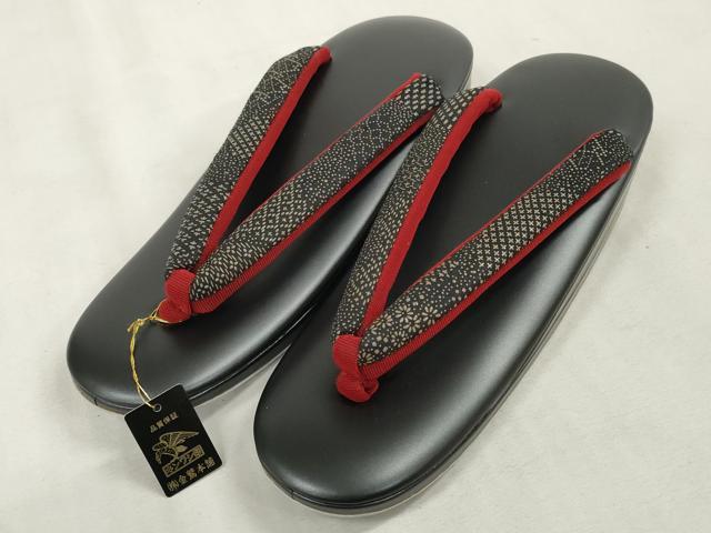 平和屋着物●和装小物　和装草履　キンワシ印　金鷲本舗　東京謹製　印伝風　印伝調　履物　逸品　未使用　DAAQ1472zzz