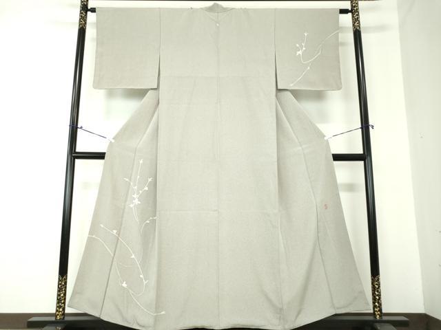 平和屋着物●本加賀友禅作家　清藤宏　訪問着　草花文　正絹　逸品　DAAQ2957ps