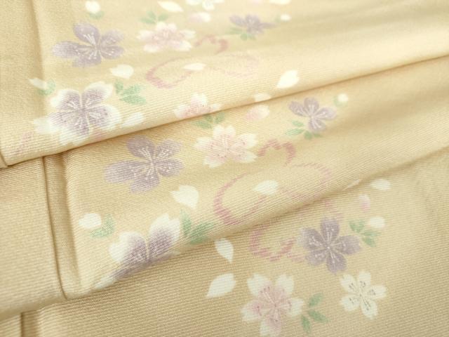 平和屋着物●上質な小紋　舞桜　暈し染め　正絹　逸品　DAAQ2961ps