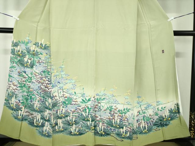 平和屋着物○本場加賀友禅作家 杉浦伸 色留袖 友禅 作家物 草花