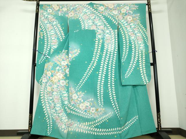 平和屋着物●豪華振袖　絞り　辻が花　暈し染め　やまと誂製　正絹　逸品　DAAQ3001ps