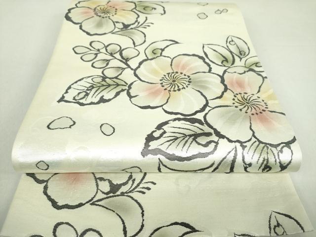 平和屋着物●六通柄袋帯　辻が花　金銀糸　正絹　逸品　DAAQ3055ps