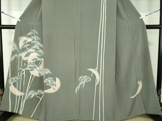 平和屋着物○本加賀友禅作家 中正享子 訪問着 三日月 枝花文