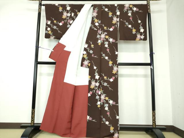 平和屋着物○上質な小紋 枝垂れ桜 正絹 逸品 DAAQ3165ps