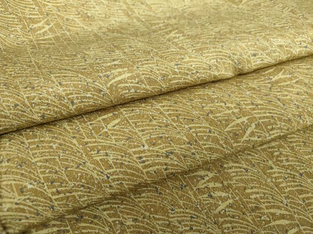 平和屋着物●上質な小紋　草葉間道　ゑり善扱い　正絹　逸品　DAAQ3186ps