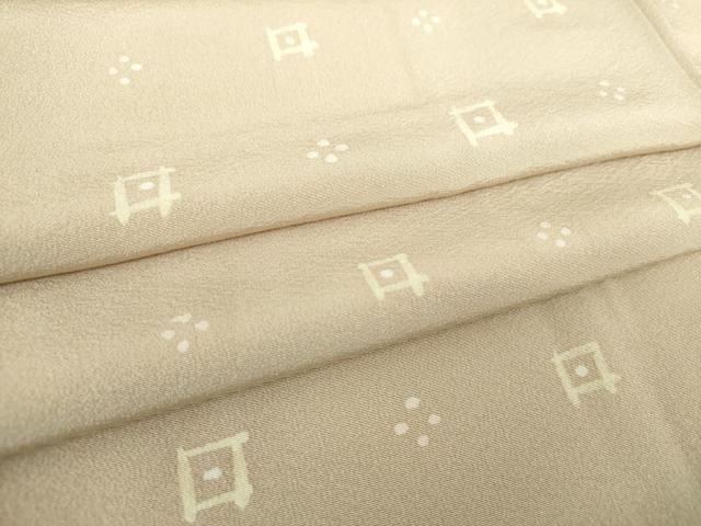 平和屋着物●上質な小紋　格子　正絹　逸品　DAAQ3318ps