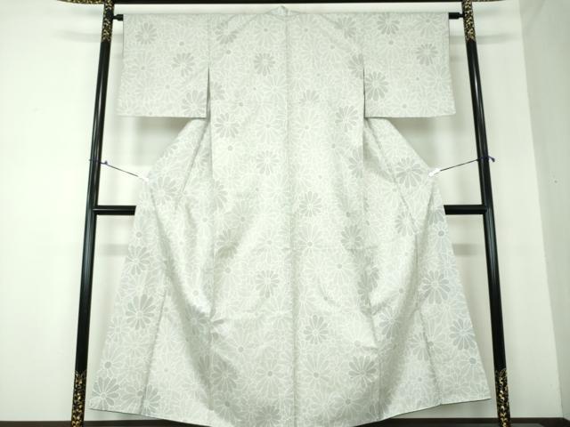 平和屋着物●上質な紬　花尽くし　正絹　逸品　DAAQ3370ps