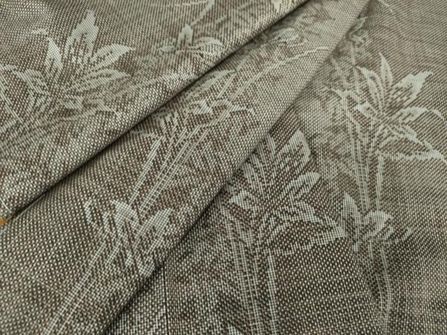 平和屋着物●本場大島紬　7マルキ　草花間道　正絹　逸品　未使用　DAAQ3391ps