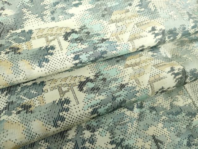 平和屋着物●本場大島紬　総絣　樹林風景　正絹　逸品　DAAQ3406ps