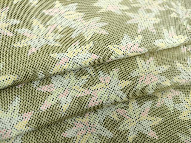 平和屋着物●本場大島紬　7マルキ　楓文　正絹　逸品　DAAQ3408ps