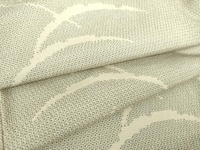 平和屋着物●本塩沢　110亀甲　雪芝文　やまと誂製　正絹　逸品　DAAQ3435ps