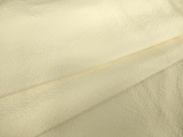 平和屋着物▽男性　色無地　単衣　薄卵色　正絹　逸品　未使用　DAAQ3591az