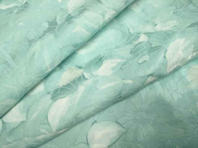 平和屋着物▽上質な小紋　単衣　草花文　正絹　逸品　DAAQ7522du