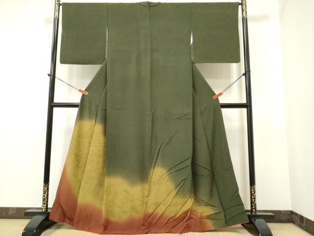 平和屋着物●中国三大刺繍　スワトウ刺繍　汕頭刺繍　総刺繍　訪問着　几帳雪輪花文　正絹　逸品　DAAR0161yyy