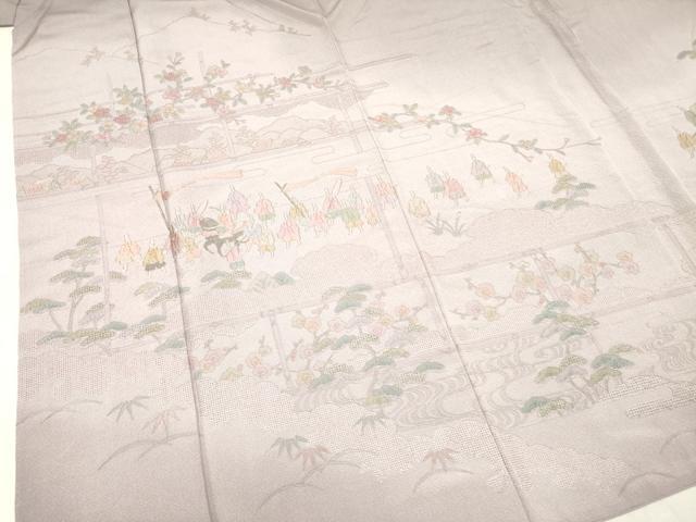 平和屋着物○中国三大刺繍 スワトウ刺繍 汕頭刺繍 総刺繍 訪問着