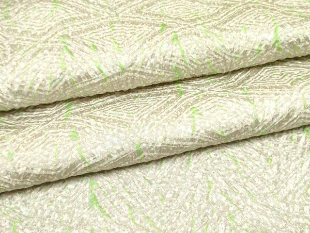 平和屋着物●名門　藤娘きぬたや・杢目絞り　小紋　菱文　正絹　逸品　DAAR0211yyy