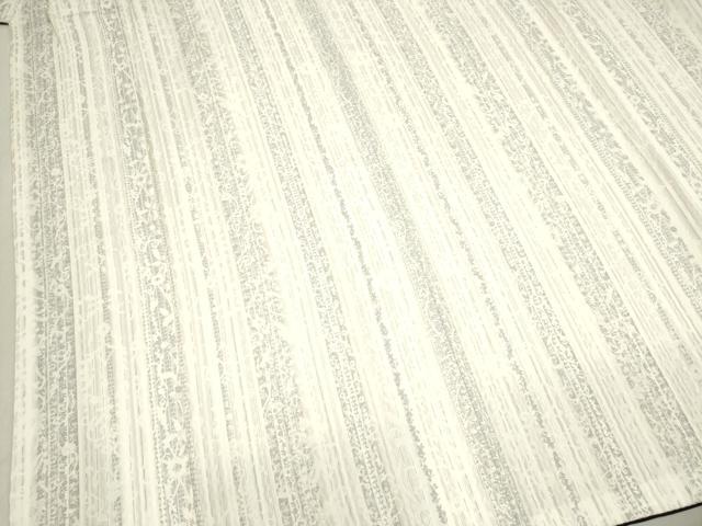 平和屋着物●上質な小紋　花唐草間道　背抜き仕立て　正絹　逸品　DAAR0245yyy