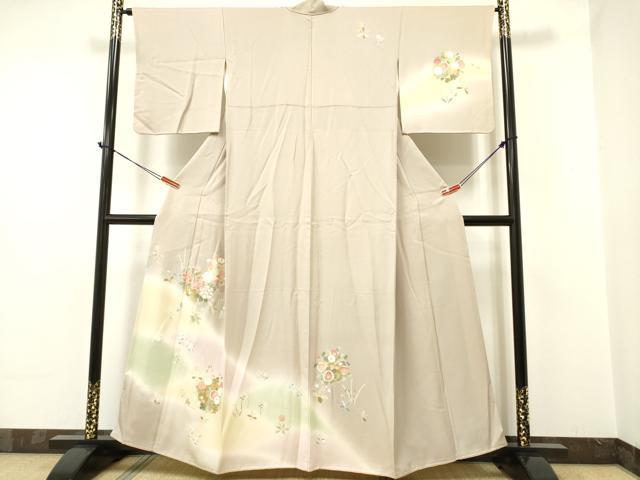 平和屋着物●訪問着　花丸文　暈し染め　金彩　正絹　逸品　DAAR0309yyy