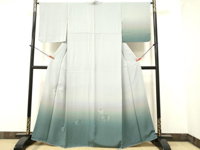 平和屋着物●中国三大刺繍　スワトウ刺繍　汕頭刺繍　総刺繍　訪問着　花絵皿文　暈し染め　正絹　逸品　未使用　DAAR0326yyy