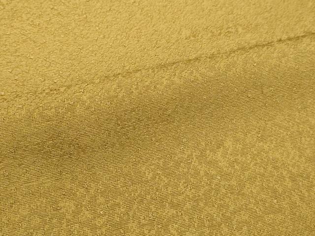 平和屋着物■上質な色無地　霞地紋　青朽葉色　正絹　逸品　DAAR4092tw