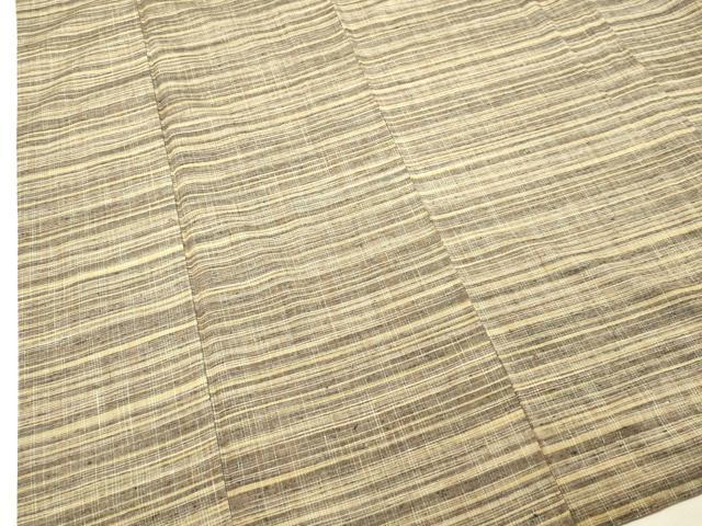 平和屋着物●上質な紬　縞　正絹　逸品　未使用　DAAR4368tw
