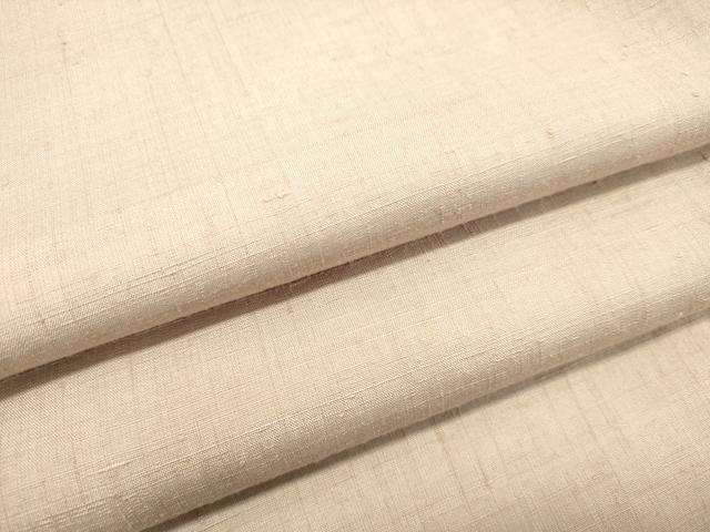 平和屋着物●結城紬　薄柿色　正絹　逸品　DAAR4430tw