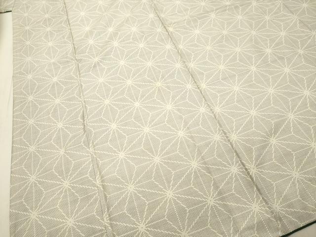 平和屋着物●本場大島紬　9マルキ　麻の葉文様　正絹　逸品　未使用　DAAV4879ud 平和屋着物○本場大島紬 9マルキ 麻の葉文様 正絹 逸品 未使用 DAAV4879ud