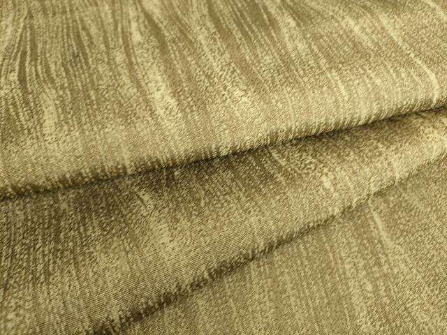 平和屋着物▽上質なお召　単衣　変わり縞　正絹　逸品　DAAS0046az