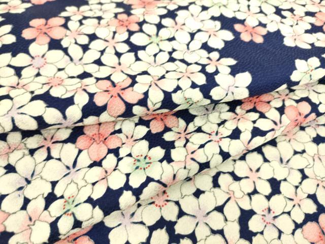 平和屋着物▽上質な小紋　単衣　花尽くし　正絹　逸品　DAAS0062az