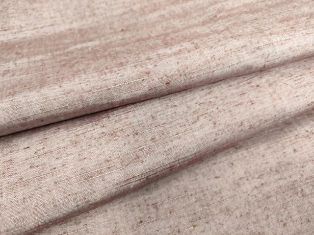 平和屋着物▽上質な紬　単衣　霞文　正絹　逸品　DAAS0139az