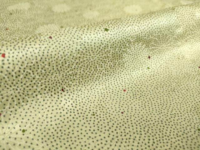 平和屋着物▽上質な小紋 単衣 霞菊文 正絹 逸品 DAAS0182az
