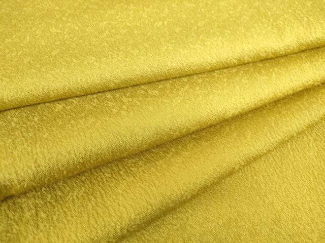 平和屋着物▽上質な色無地　単衣　芥子色　正絹　逸品　DAAS0202az