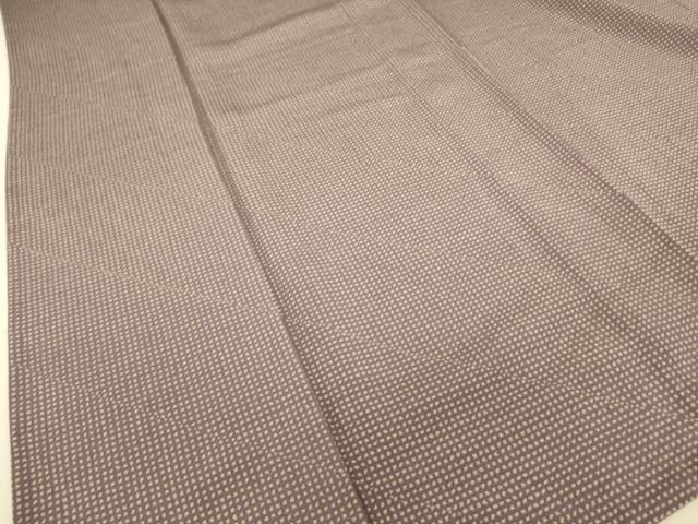 平和屋着物▽上質な小紋　単衣　斜線文　正絹　逸品　DAAS0359az