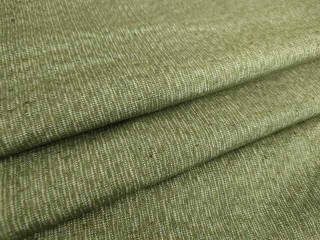 平和屋着物▽上質な紬　単衣　霞文　正絹　逸品　DAAS0690az