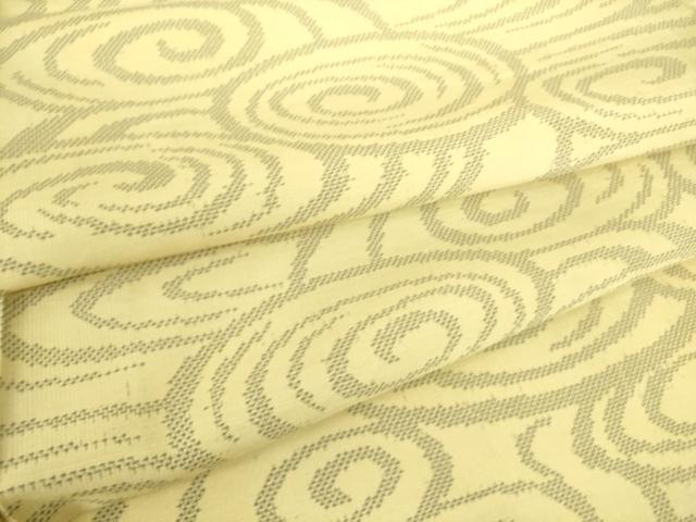 平和屋着物▽本場大島紬　単衣　9マルキ　流水文　正絹　逸品　DAAS0706az