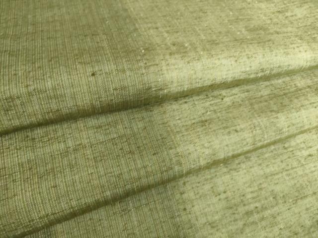 平和屋着物▽上質な紬　単衣　間道　正絹　逸品　DAAS0725az