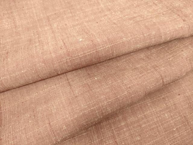 平和屋着物▽上質な紬　単衣　霞文　正絹　逸品　DAAS0746az